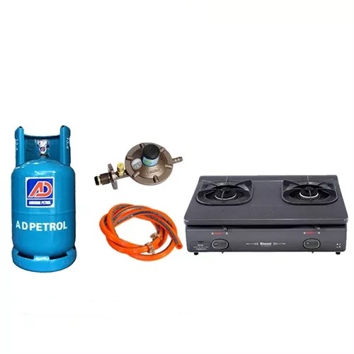 Bộ bếp gas dương Rinnai RV-4680G , bộ bình bếp ga tốt , bo binh bep gas doi , bộ bếp gas đôi ...